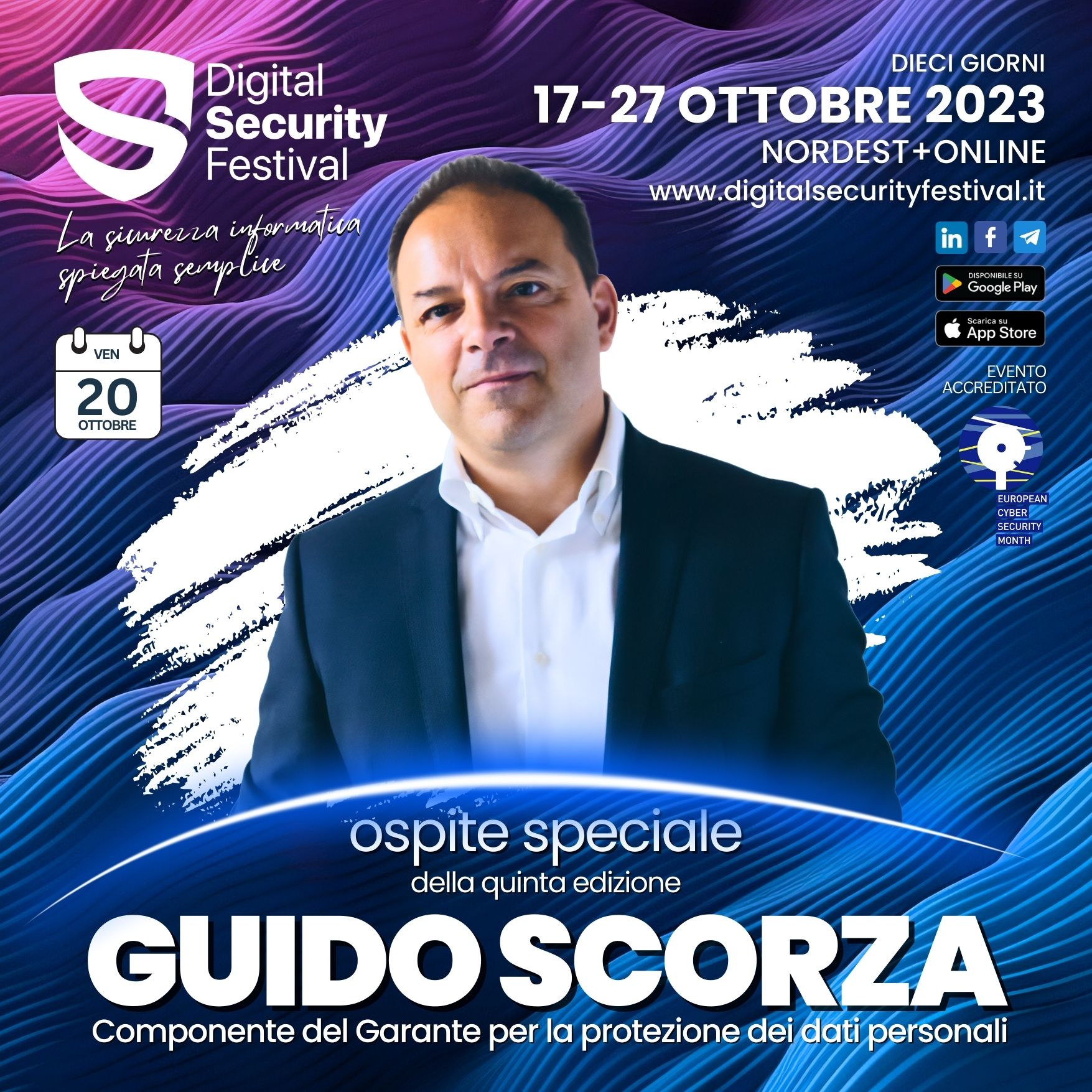 Guido Scorza ospite speciale del Digital Security Festival